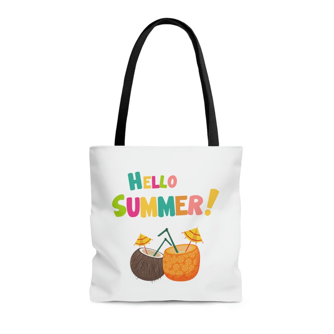 Hello Summer-aop Tote Bag - Etsy