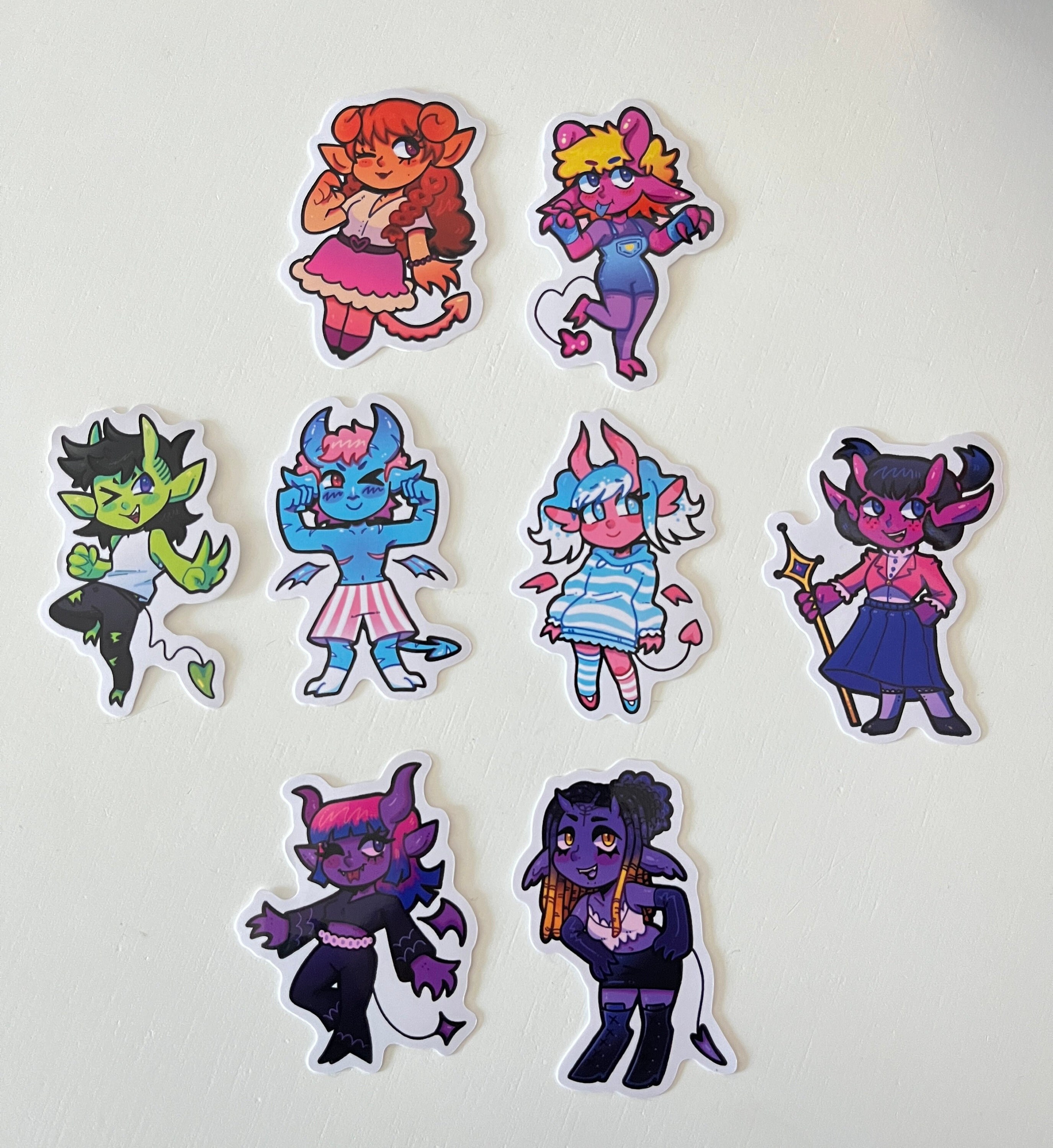 Pride Demons Vinyl Stickers - Etsy