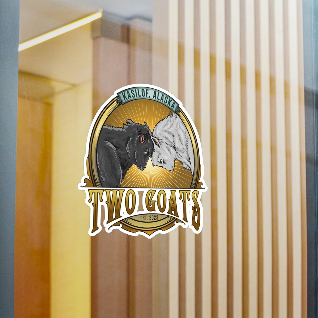 Two Goats Kiss-cut Vinyl Decals - Etsy