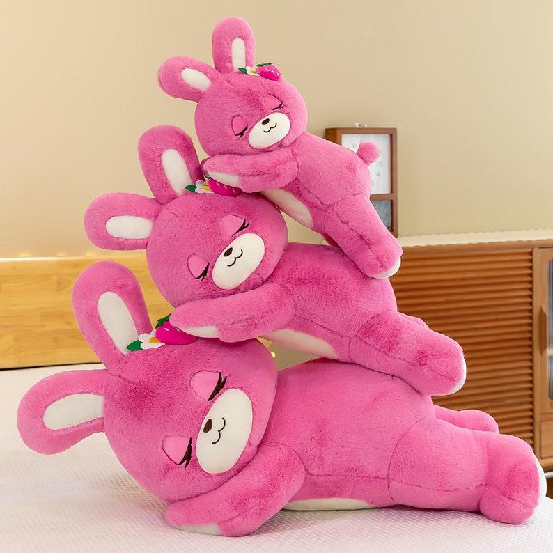 Very Cute Baby Girl Doll Rose Red Bunny Plush Toys Cute - Etsy