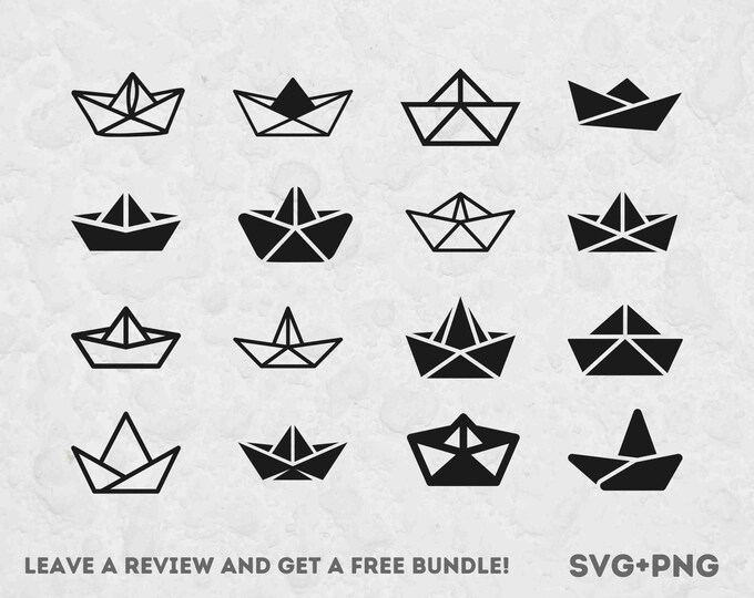 Paper Boat SVG, Svg Files for Cricut, Paper Boat Clipart, Boat Svg ...