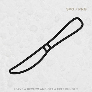 Butter Knife SVG, Svg Files for Cricut, Knife PNG, Knife Clipart Image ...