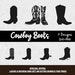 Cowboy Boot SVG Bundle, Svg Files for Cricut, Cowboy Boot Cut File ...