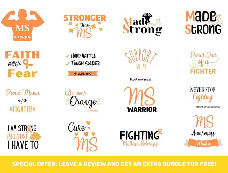 MS Awareness Svg, Svg Files for Cricut, Multiple Sclerosis Svg, MS Cut ...