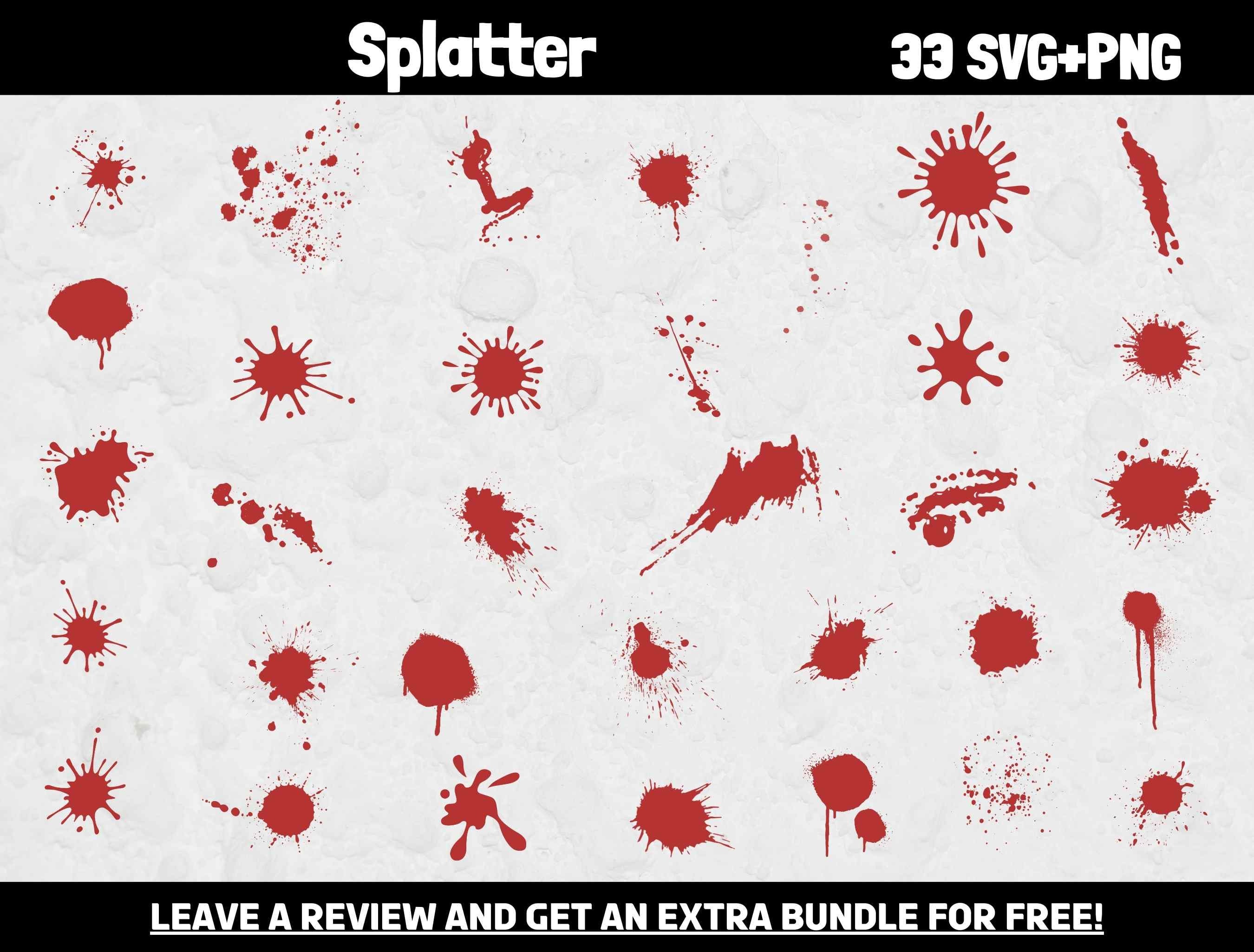Blood Splatter SVG Svg Files for Cricut Splatter SVG Blood - Etsy UK