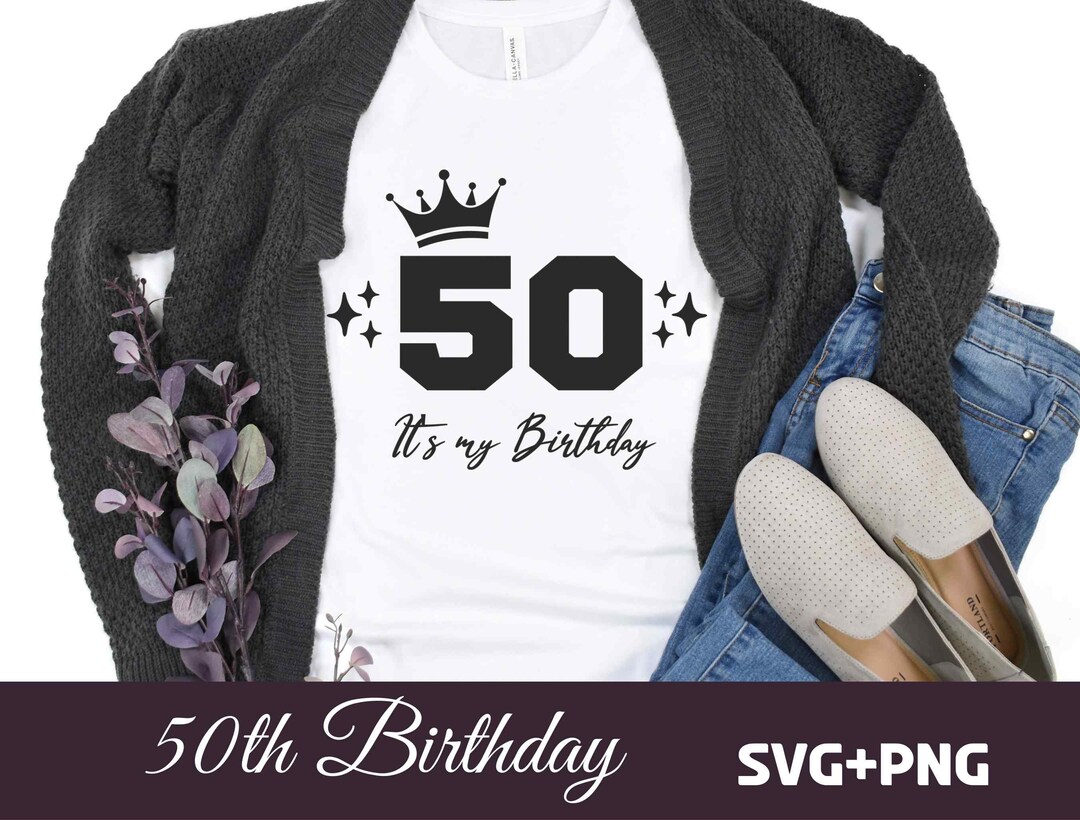 50th Birthday Design Svg, SVG Files for Cricut, Birthday Queen Svg, 50 ...
