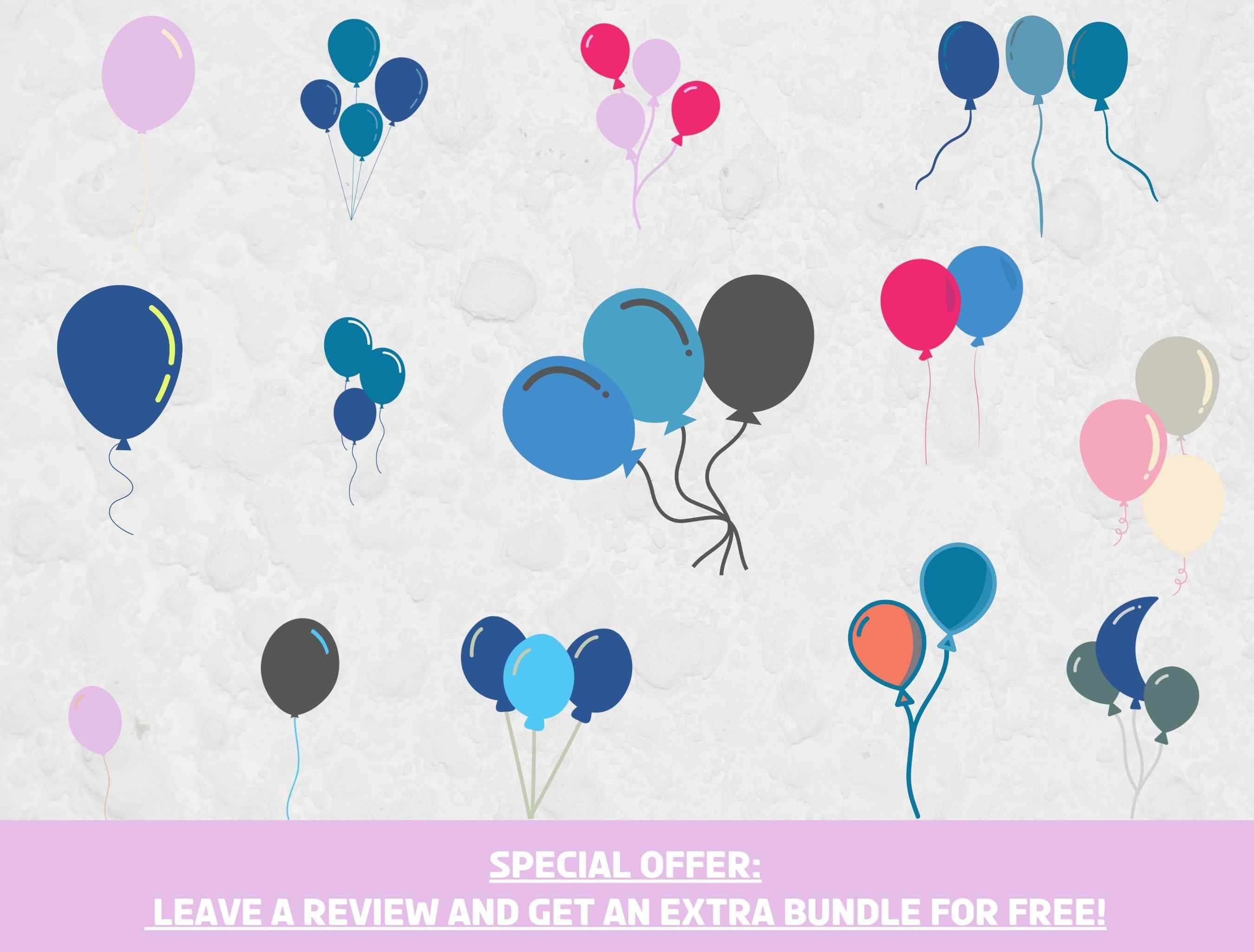 Colorful Balloons SVG Bundle Balloon Clipart Colorful SVG - Etsy