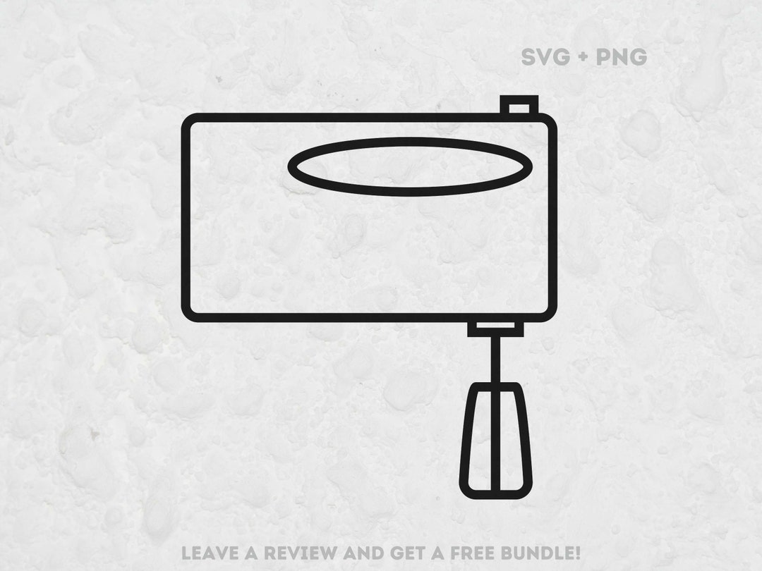 Hand Mixer Svg, Svg Files for Cricut, Kitchen Svg, Baking Clipart ...