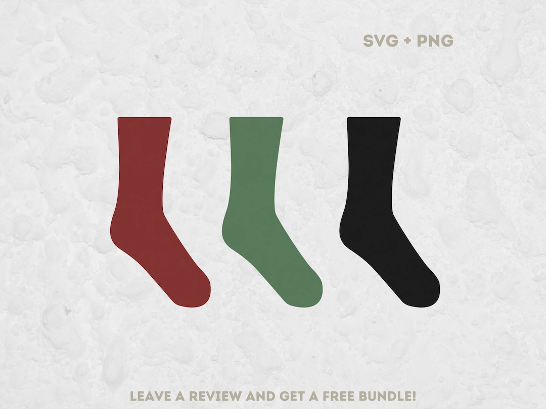 Sock Silhouette SVG, Svg Files for Cricut, Sock Cut File, Sock SVG ...