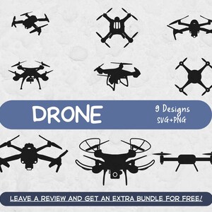 Drone SVG, SVG Files for Cricut, Drone Silhouette, Drone Cut File ...