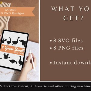 Goose Svg Cut Files, Svg Files for Cricut, Goose Silhouette, Goose ...