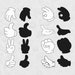 Cartoon Hand SVG, Svg Files for Cricut, Hands SVG, Hand Svg, Hand ...