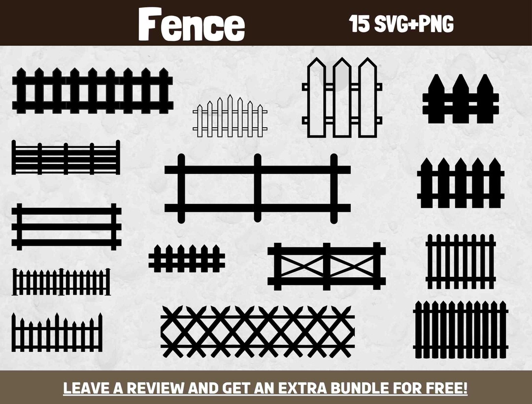 Fence Svg, Svg Files for Cricut, Fence Clipart, Fence Cut File, Picket ...