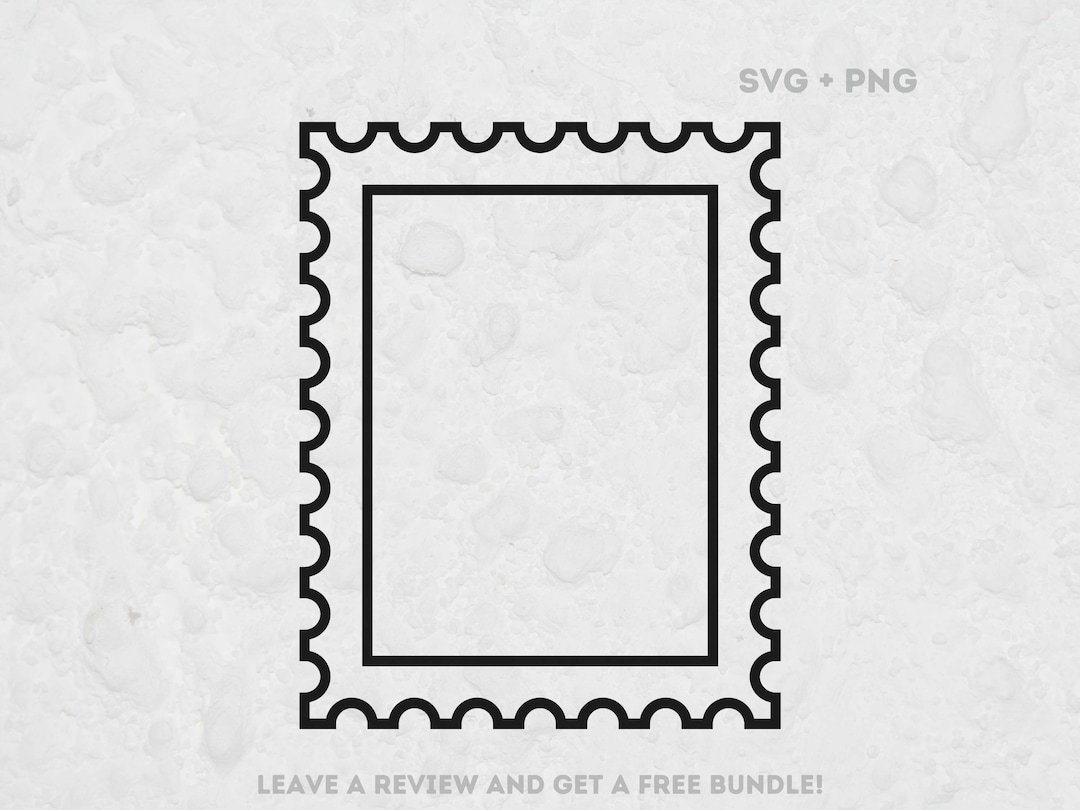 Postage Stamp SVG, Svg Files for Cricut, Post Svg, Frame Clipart, Mail ...