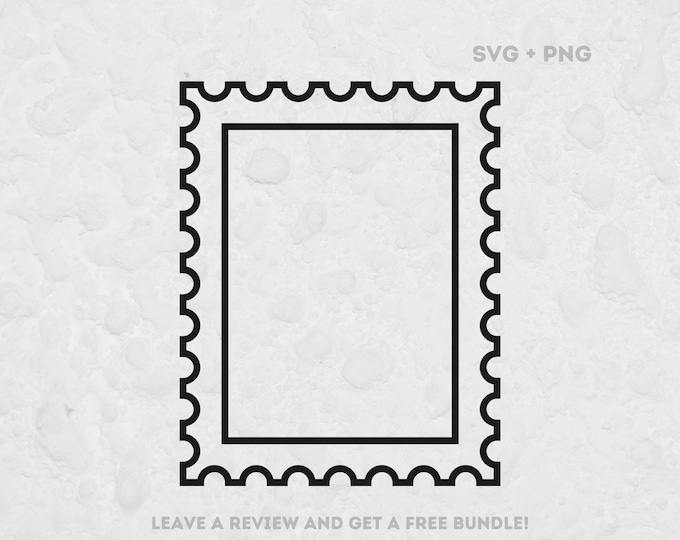 Postage Stamp SVG, Svg Files for Cricut, Post Svg, Frame Clipart, Mail ...