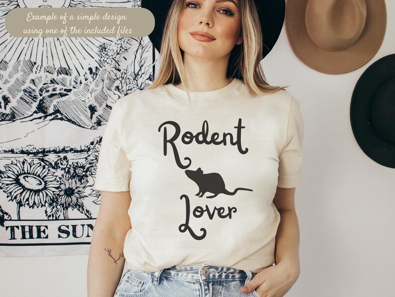 Mouse and Rat SVG Bundle, Rat Silhouette SVG, Mouse Cut File, Rodent ...