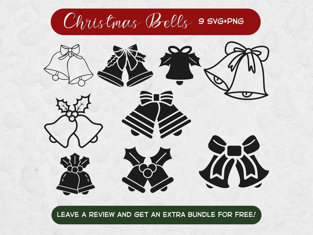 Christmas Bells Svg, SVG Files for Cricut, Christmas SVG, Christmas ...