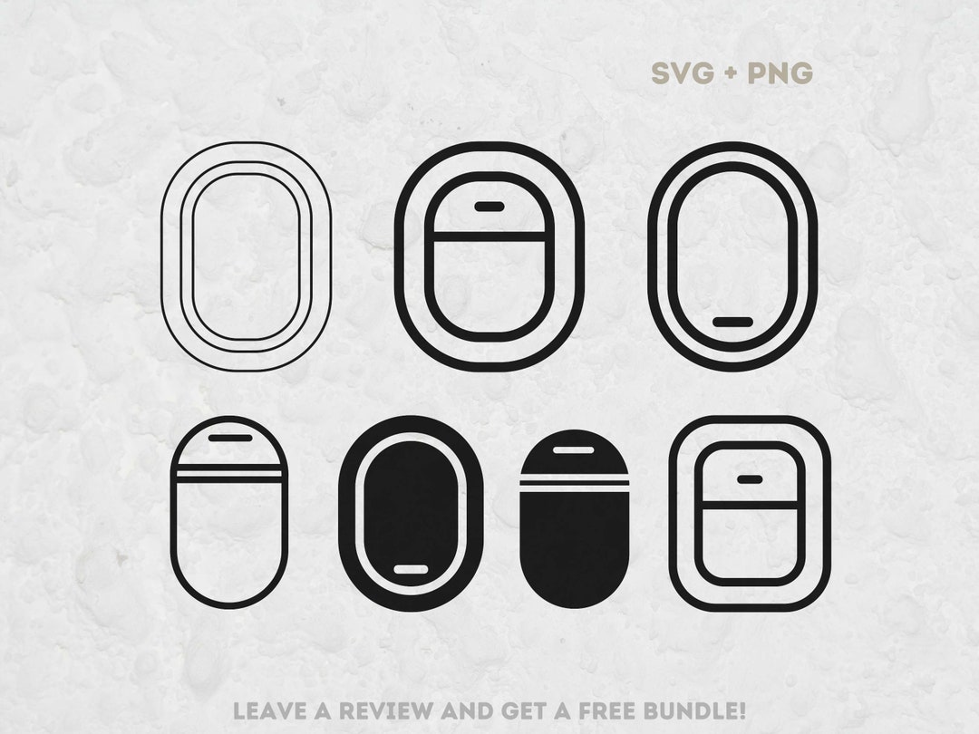 Airplane Window SVG Bundle, Svg Files for Cricut, Plane Clipart, Window ...