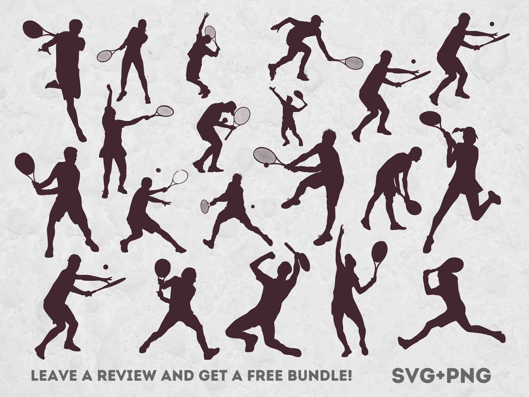 Tennis Svg Bundle, SVG Files for Cricut, Tennis Clipart, Sports Clipart ...