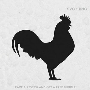 Rooster Svg, Svg Files for Cricut, Rooster Silhouette, Farmhouse ...