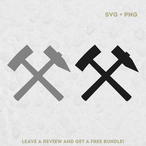 Hammer and Pick SVG, Svg Files for Cricut, Hammer Clipart, Tool SVG ...