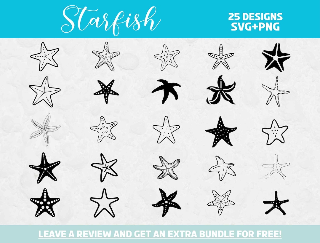 Starfish SVG, Svg Files for Cricut, Sea Clipart, Sea Life Svg, Beach ...