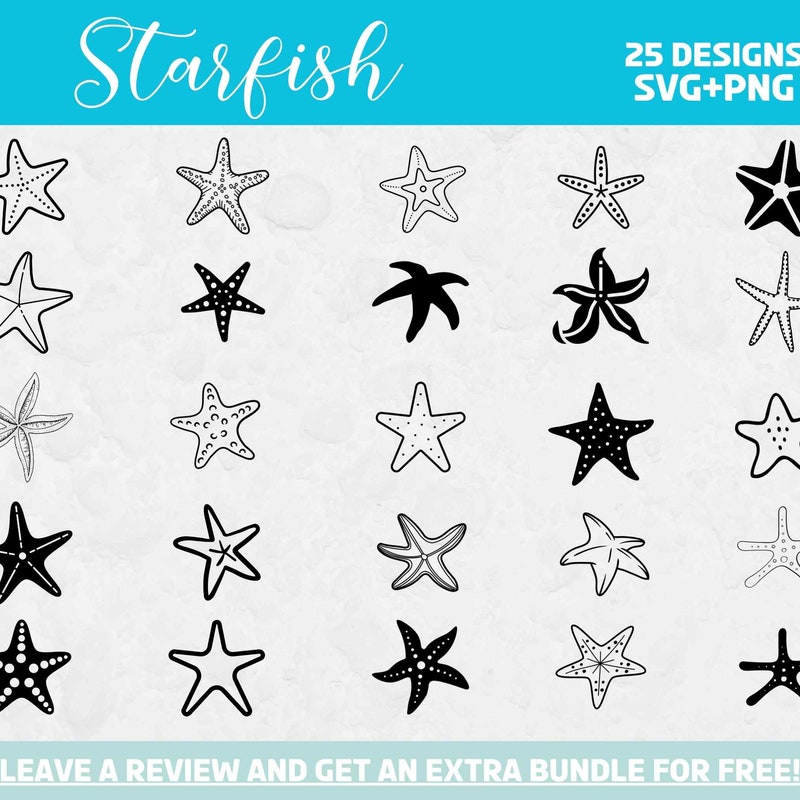 Starfish Svg - Etsy
