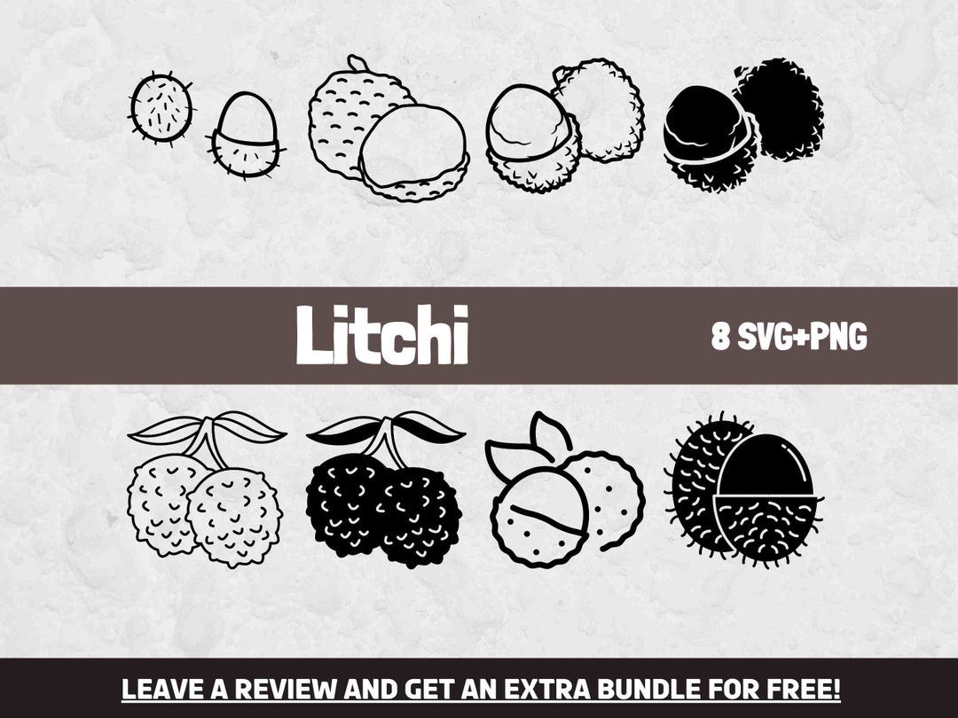Litchi Svg, SVG Files for Cricut, Fruit SVG, Tropical Svg, Delicate Svg ...
