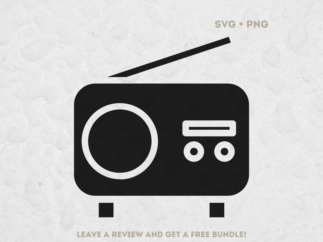 Radio SVG, Svg Files for Cricut, Retro Radio PNG, Retro Radio Clipart ...