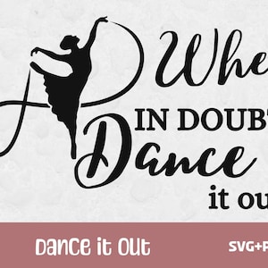 Dance Design Svg, SVG Files for Cricut, Ballet Shirt SVG, Dance Svg ...