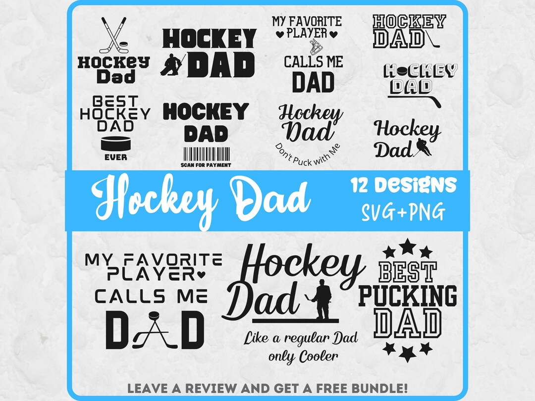 Hockey Dad Design SVG, Svg Files for Cricut, Hockey Dad Quote, Hockey ...