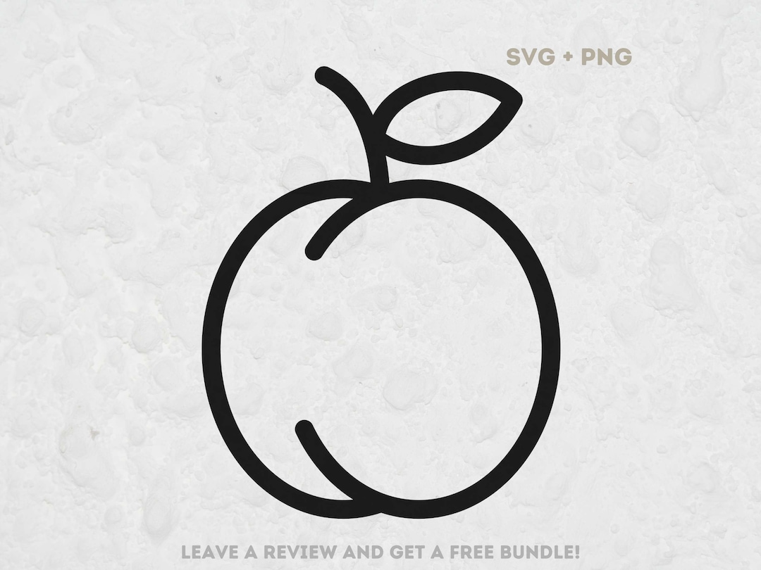 Plum Svg, Svg Files for Cricut, Plum Clipart, Plum Outline, Plum Cut ...