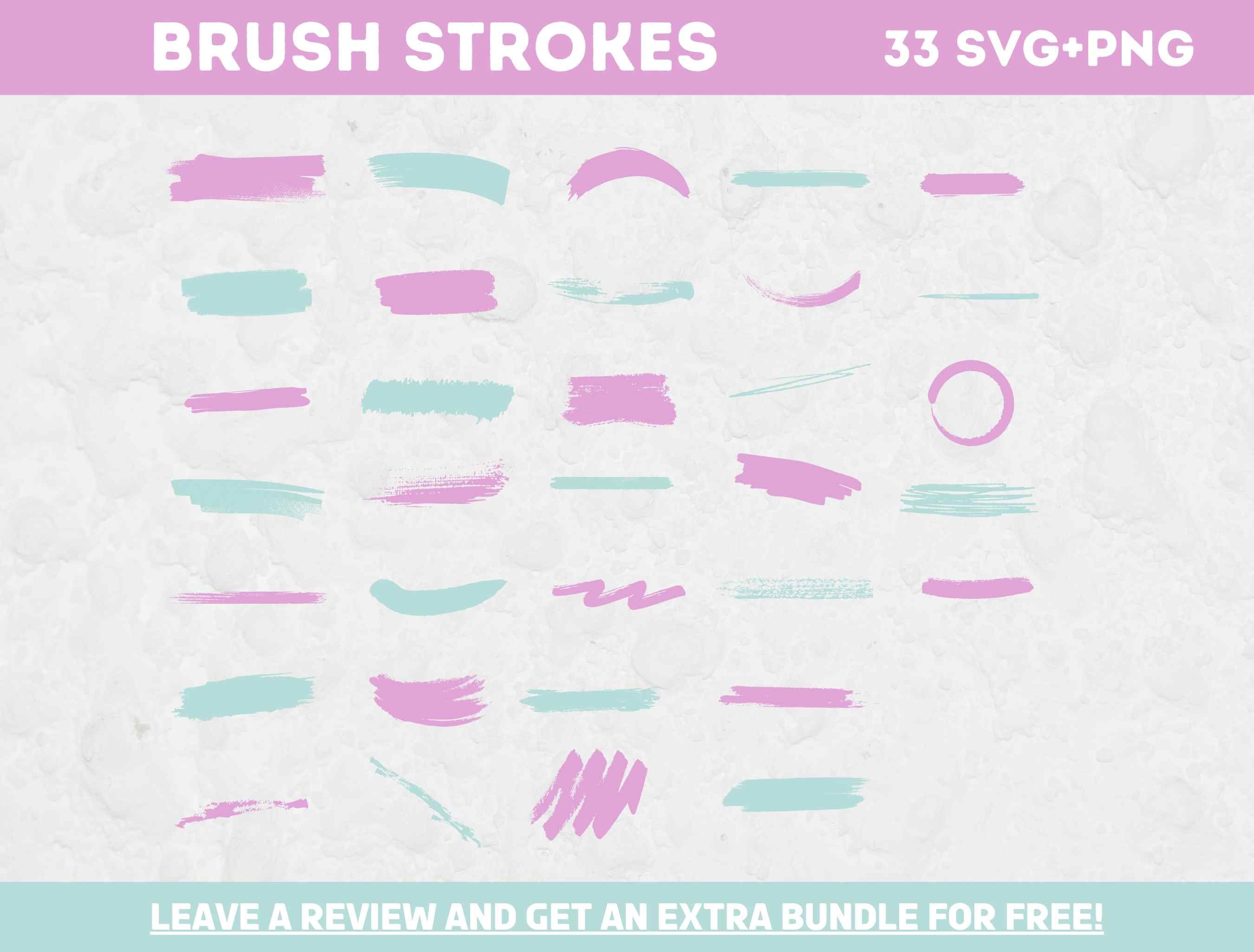 Paint Brush Stroke Svg SVG Files for Cricut Brush Svg Brush - Etsy