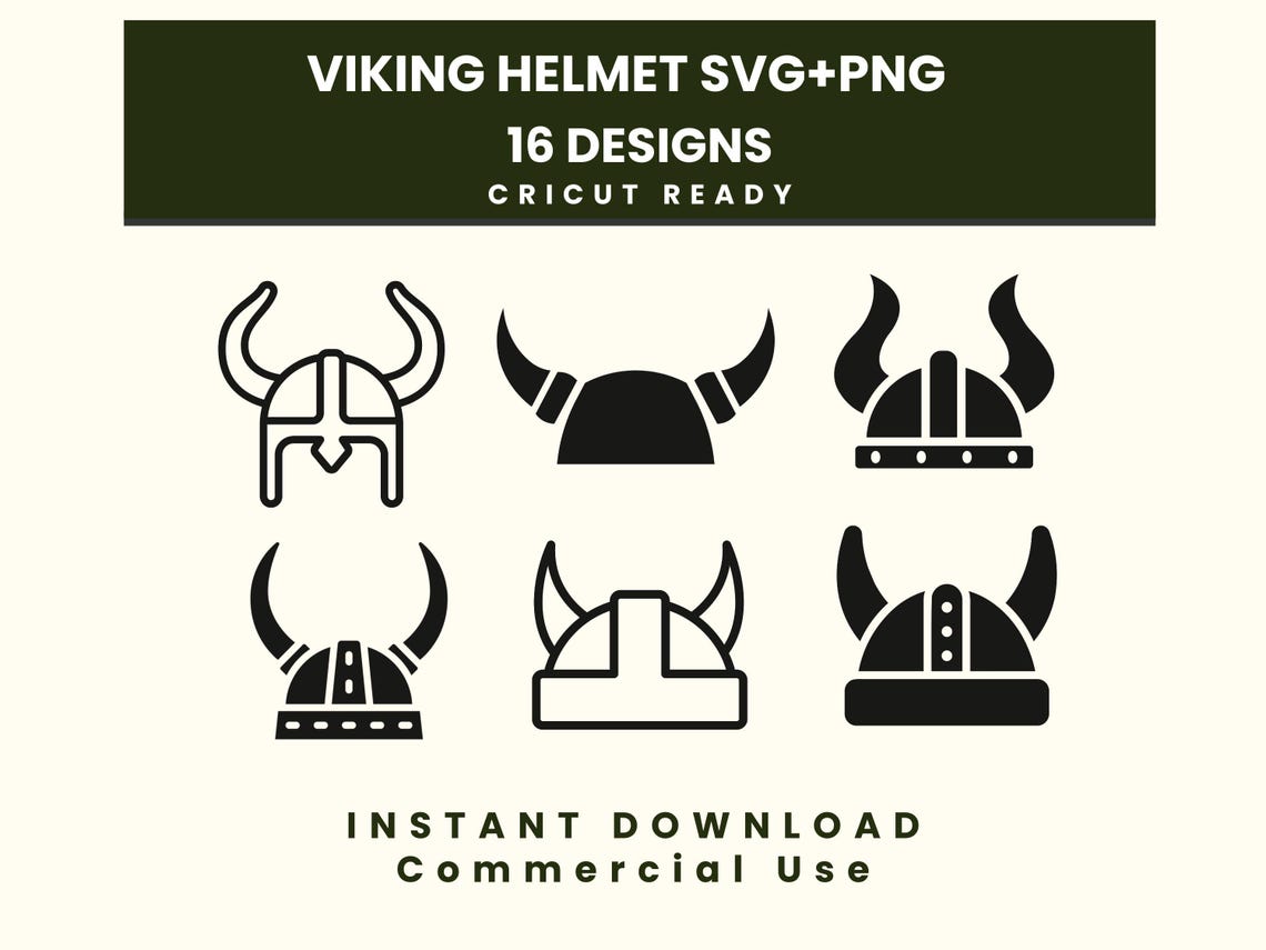 Viking Helmet Svg Bundle, Norse Helmet Clipart, Warrior Helmet Cut File ...