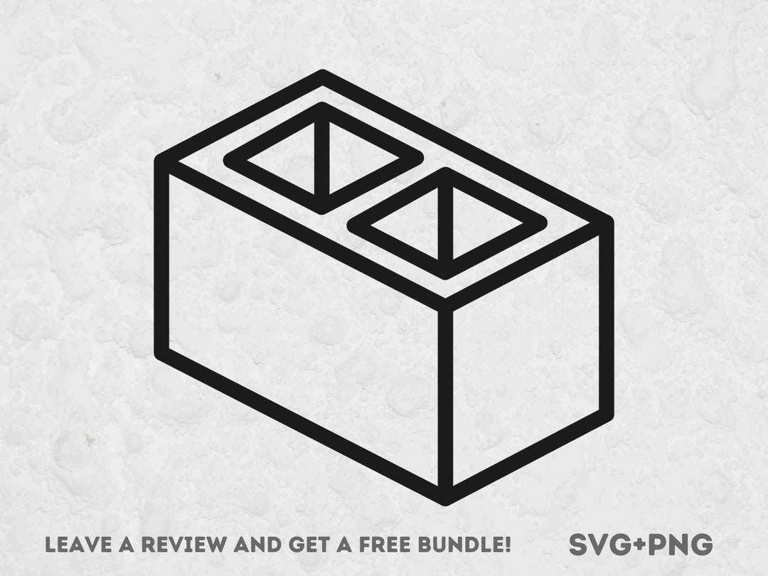 Cinder Block SVG, Construction SVG, Concrete Block Cut File, Build Cut ...