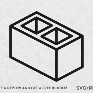 Cinder Block SVG, Construction SVG, Concrete Block Cut File, Build Cut ...