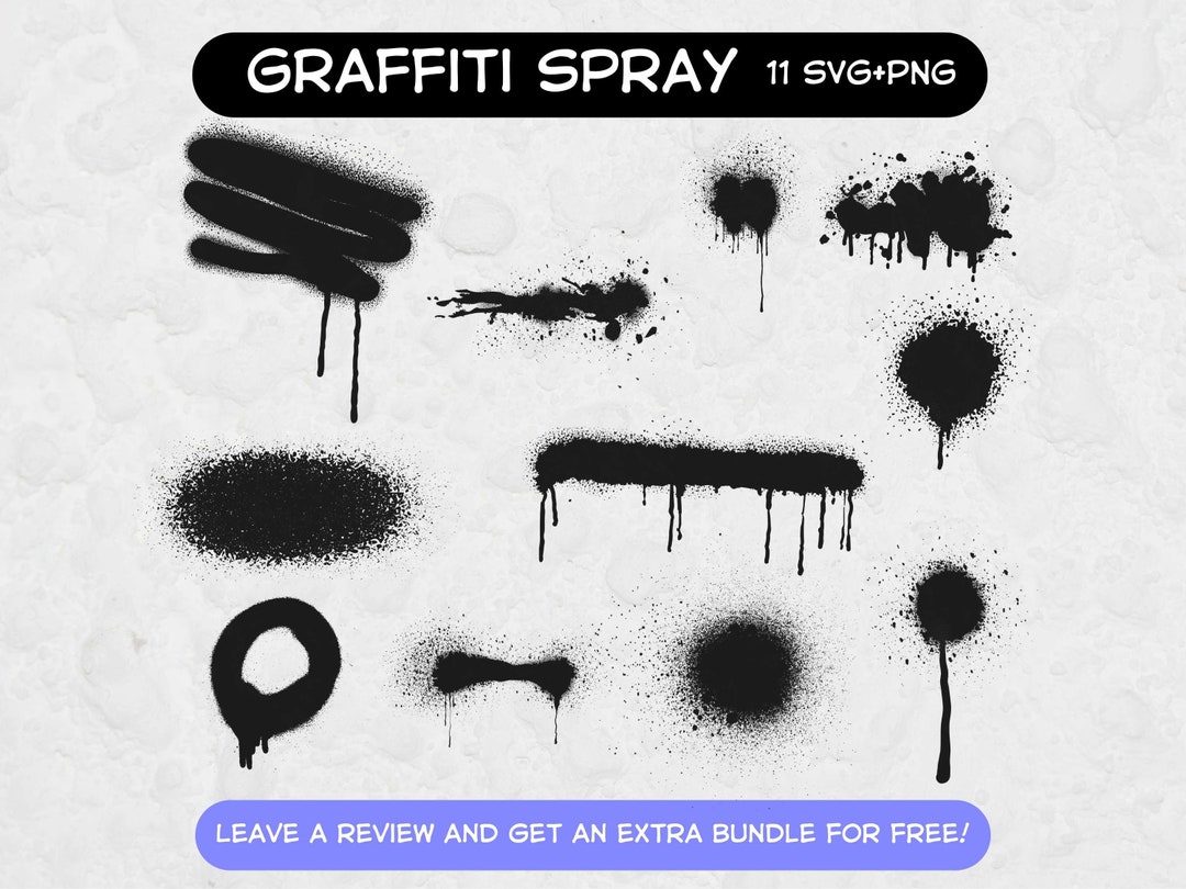Graffiti Design Elements SVG Bundle, Svg Files for Cricut, Graffiti Svg ...