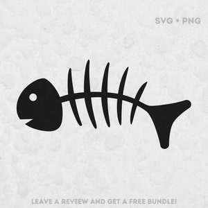 Fish Skeleton SVG Svg Files for Cricut Fish SVG Fish - Etsy