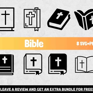 Bible SVG, SVG Files for Cricut, Bible Clipart, Christian SVG Bundle ...