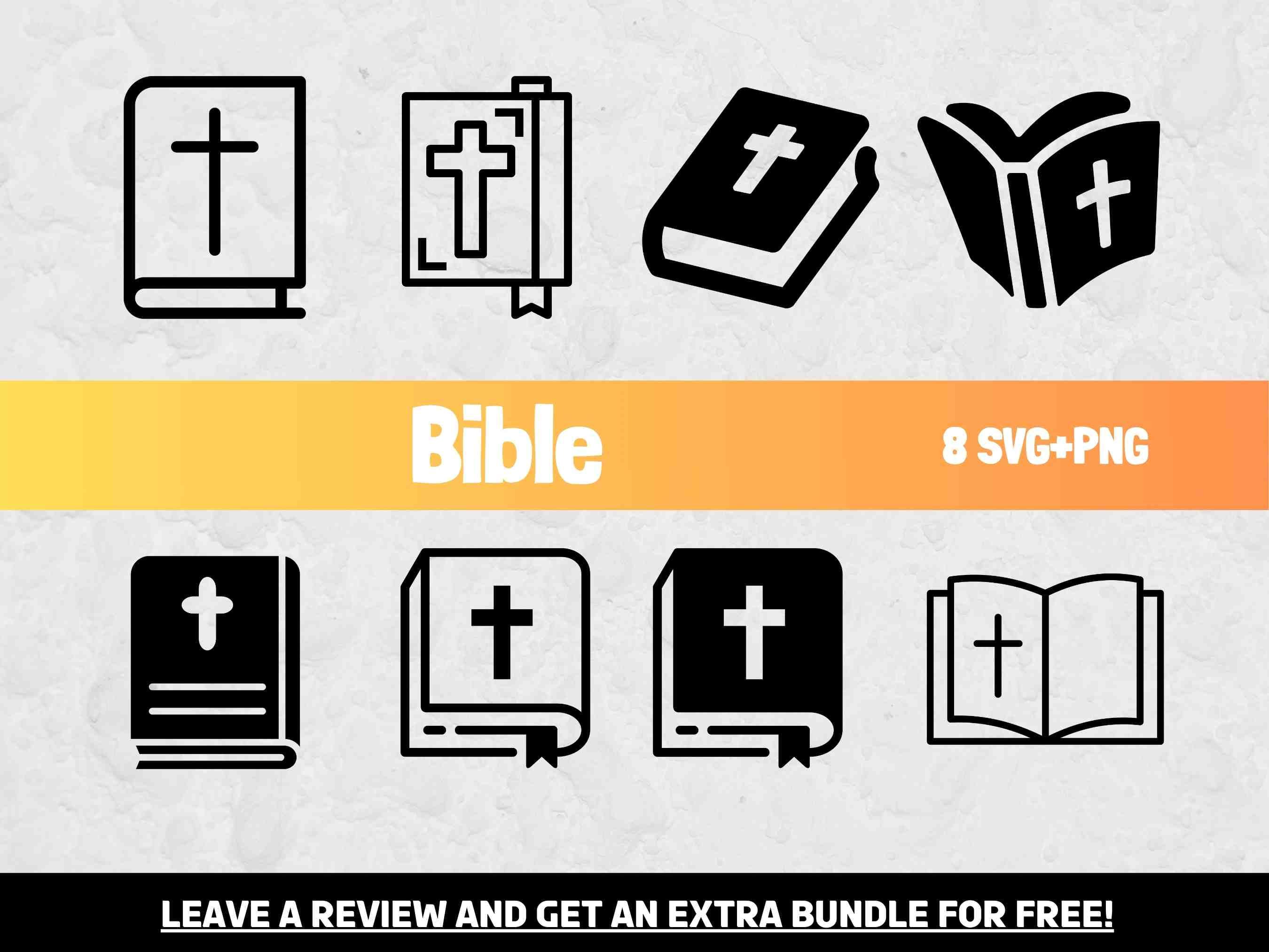 Bible SVG SVG Files for Cricut Bible Clipart Christian SVG - Etsy