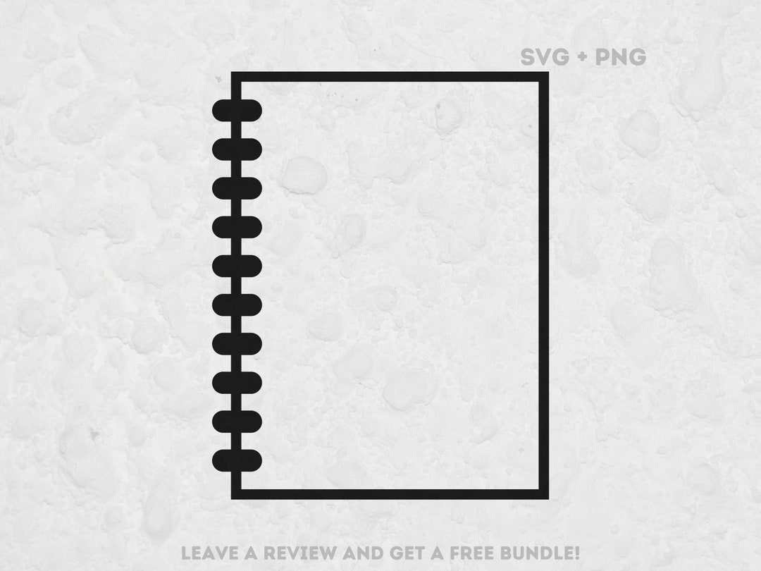 Notebook SVG, Svg Files for Cricut, Notebook PNG, Notebook Cut File ...