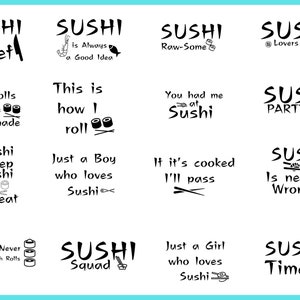 Sushi SVG Bundle, SVG Files for Cricut, Sushi Chef Svg, Sushi Shirt ...