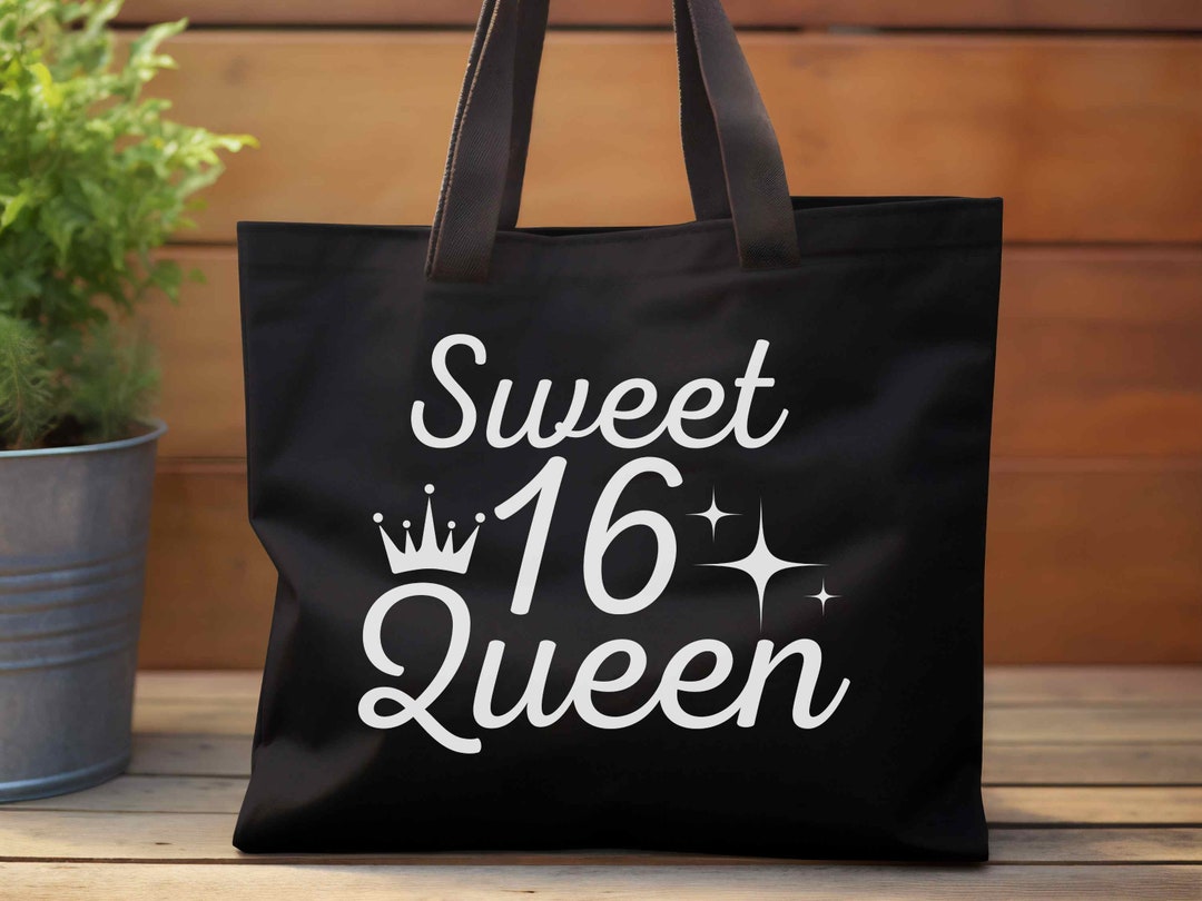 Sweet 16 Queen SVG, 16th Birthday Girl Design, Cake Topper, Cricut Cut ...