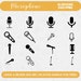 Microphone SVG Bundle, Svg Files for Cricut, Microphone Cut File, Music ...