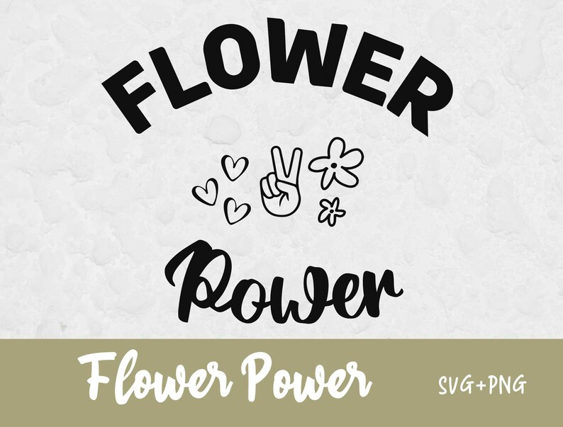 Flower Power Svg SVG Files for Cricut Retro Svg Summer Svg - Etsy
