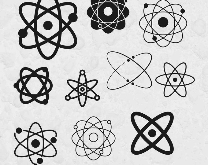 Atom Svg, Neutron Svg, Proton Svg, Science Svg. Vector Cut File for ...