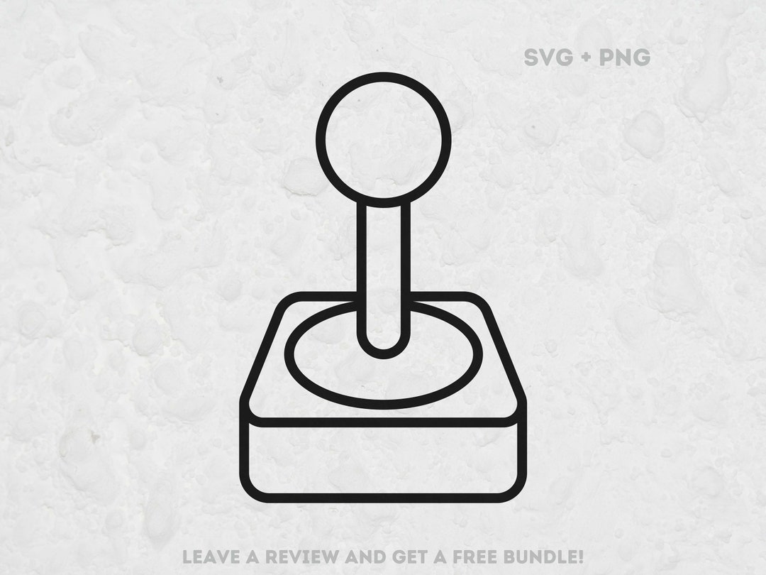 Joystick SVG, Svg Files for Cricut, Joystick PNG, Gaming Clipart, Retro ...