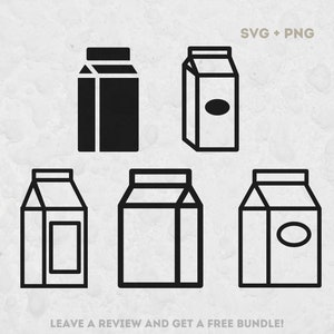 Drink Carton Svg Bundle, SVG Files for Cricut, Drink Clipart Image ...