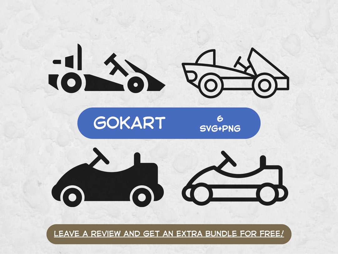Go Kart SVG Bundle, Svg Files for Cricut, Commercial Use SVG, Racing ...