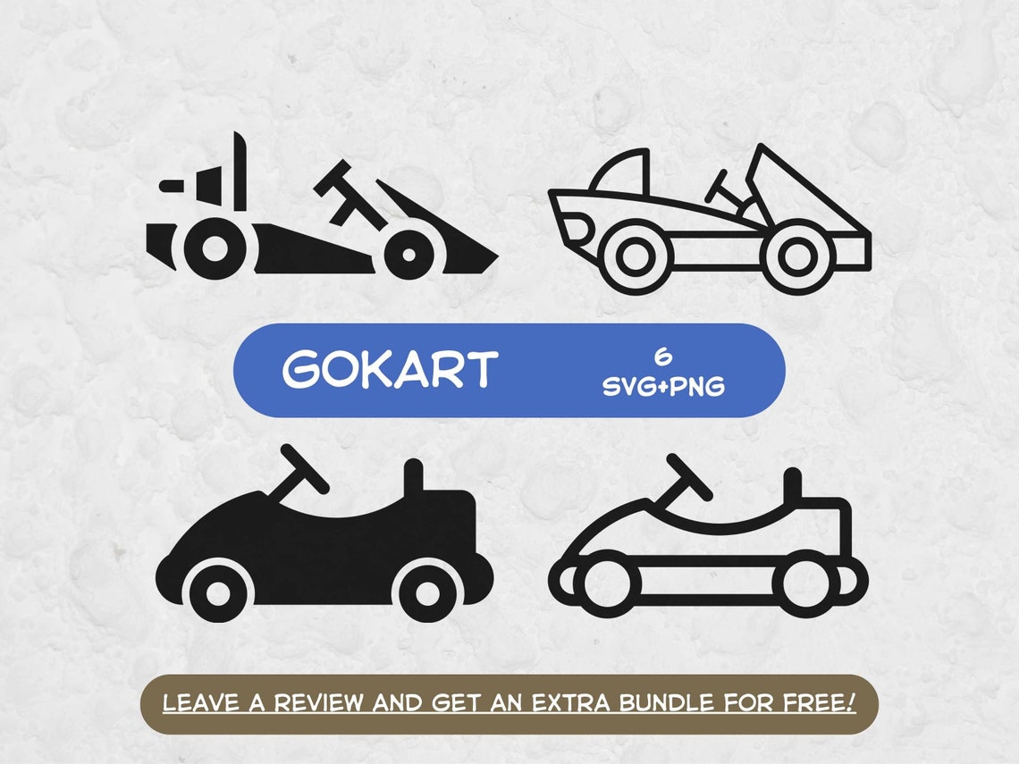 Go Kart SVG Bundle Svg Files for Cricut Commercial Use SVG - Etsy